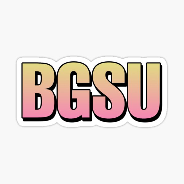 "bgsu" Sticker for Sale by spurgek | Redbubble