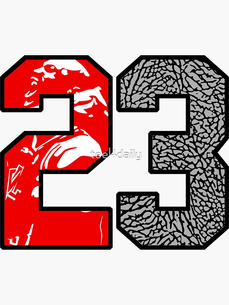 "23 Cement" Sticker for Sale by tee4daily | Redbubble