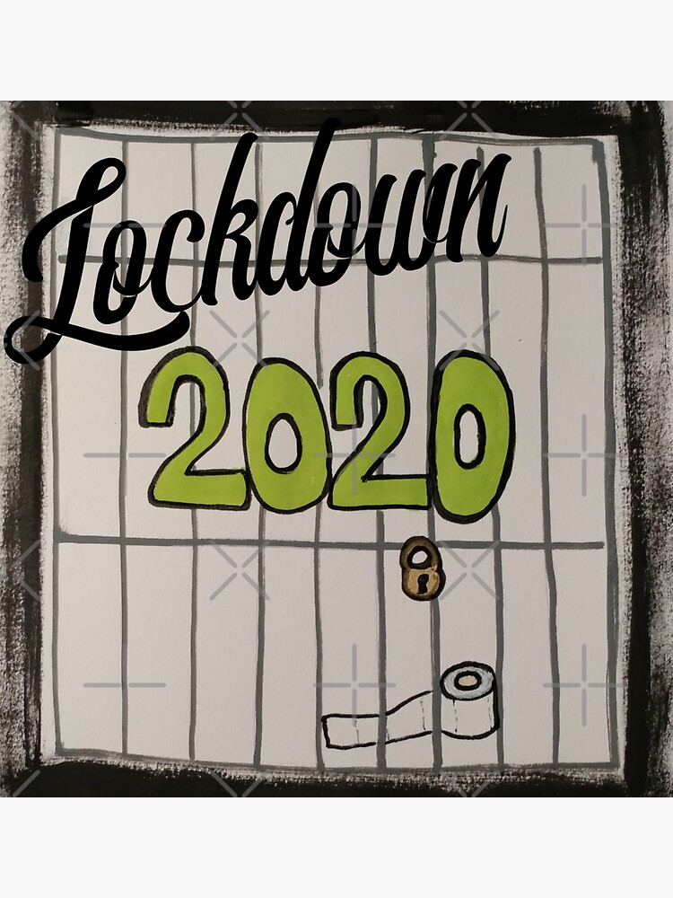 "Lockdown 2020" Sticker for Sale by Saged | Redbubble