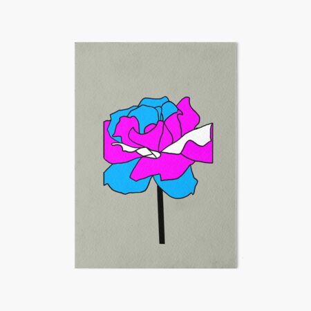 "Trans Pride Flower" Art Board Print by brijoseph | Redbubble