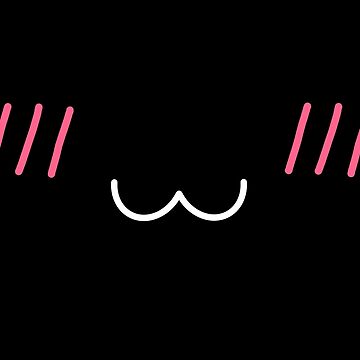 "uwu blushu" Mask for Sale by Sakimaru Takohiki | Redbubble