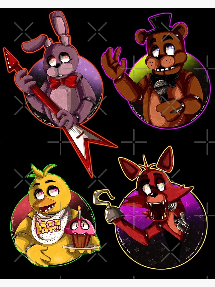 "Freddy Fazbear Crew" Art Print by fearcrowz | Redbubble
