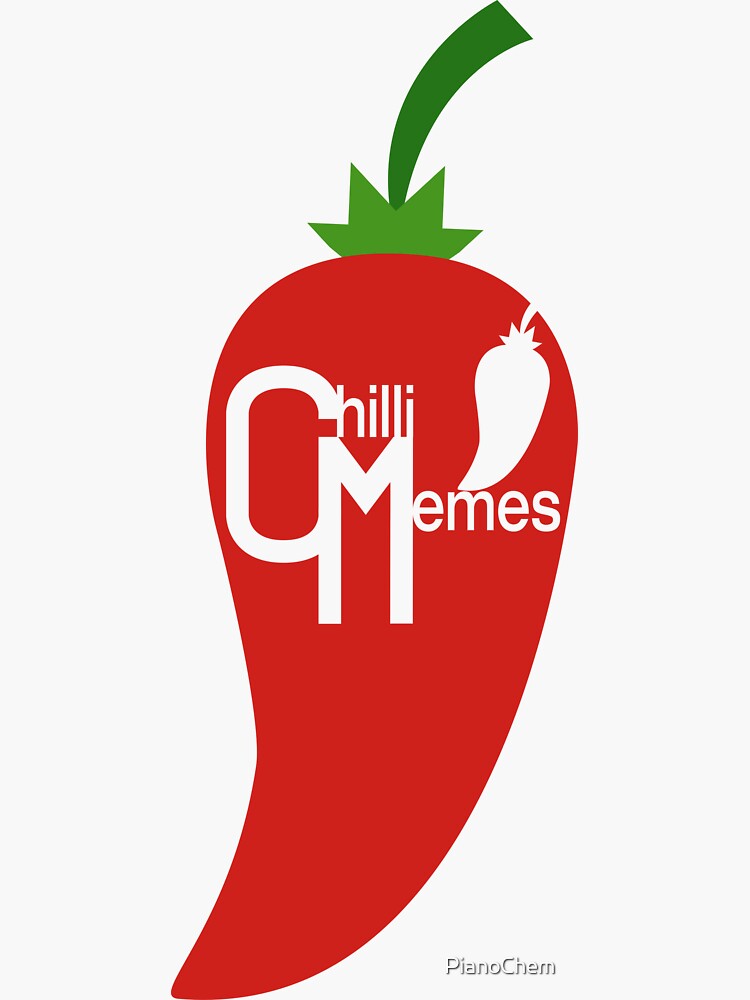 "Chilli Memes "Red Pepper"" Sticker for Sale by PianoChem | Redbubble