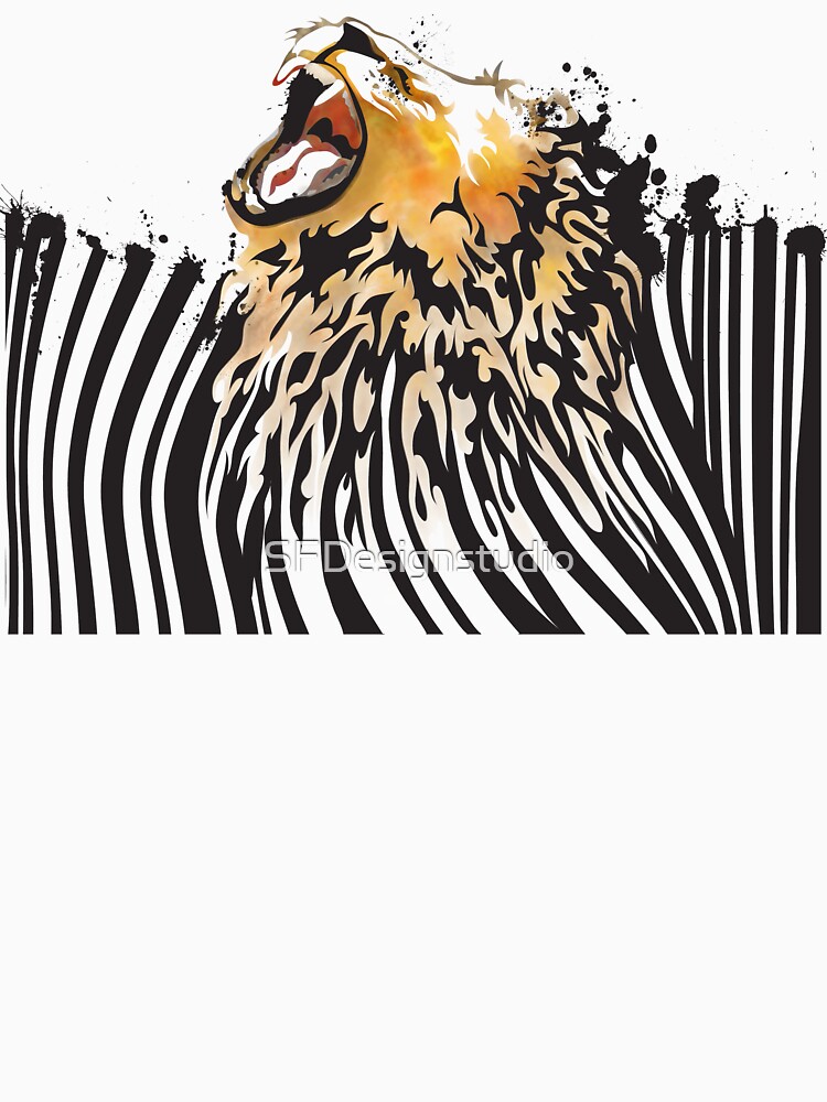 "lion barcode" T-shirt for Sale by SFDesignstudio | Redbubble | lion t ...