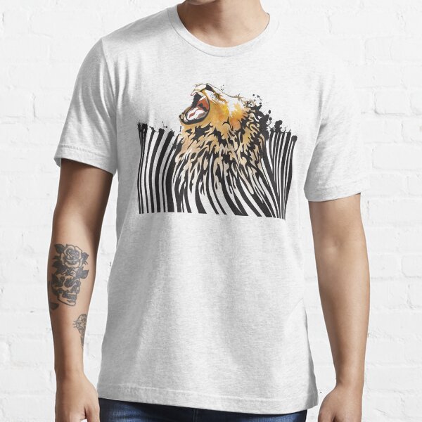 "lion barcode" T-shirt for Sale by SFDesignstudio | Redbubble | lion t ...