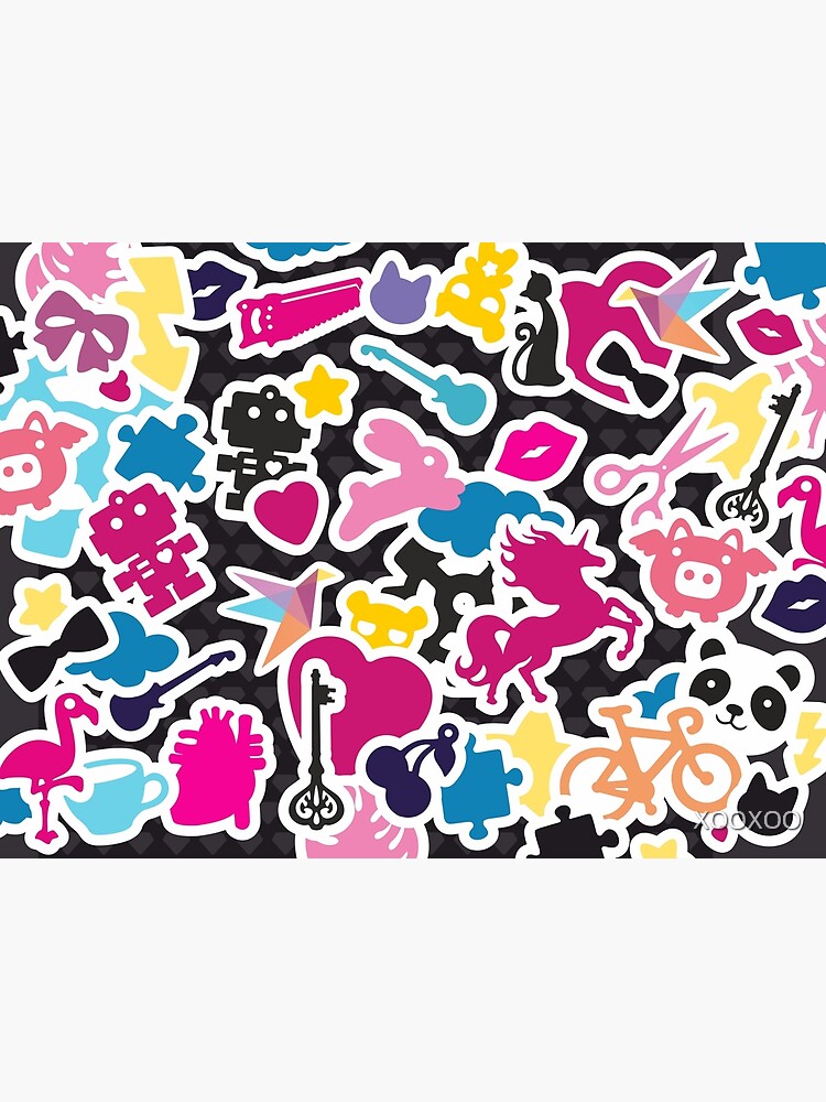"Sticker Frenzy" Poster by XOOXOO | Redbubble