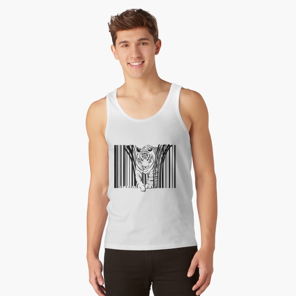 "endangered TIGER BARCODE illustration" Essential T-Shirt for Sale by ...