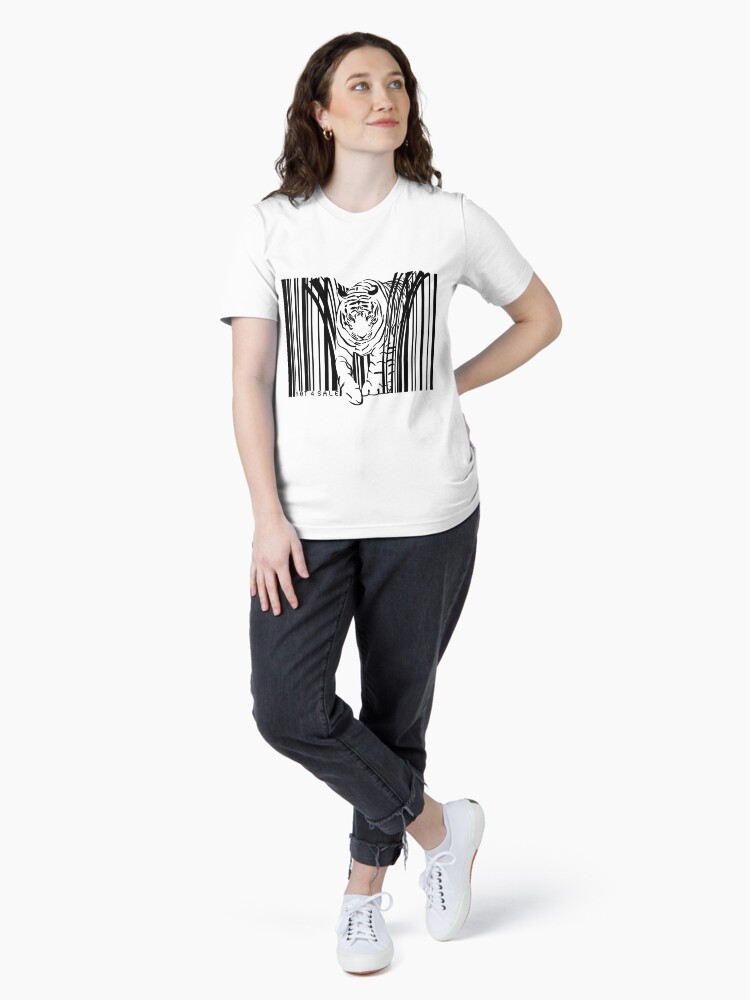 "endangered TIGER BARCODE illustration" Essential T-Shirt for Sale by ...