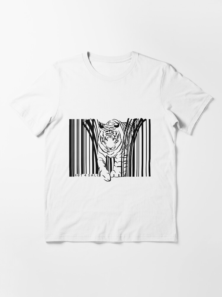 "endangered TIGER BARCODE illustration" Essential T-Shirt for Sale by ...
