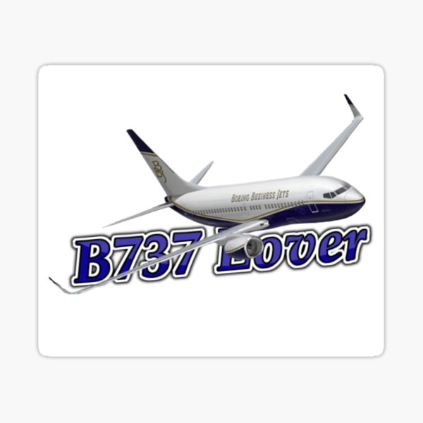 "Boeing_B737_Lover_Pilot_engineer_Tshirt" Sticker for Sale by PilotFA ...