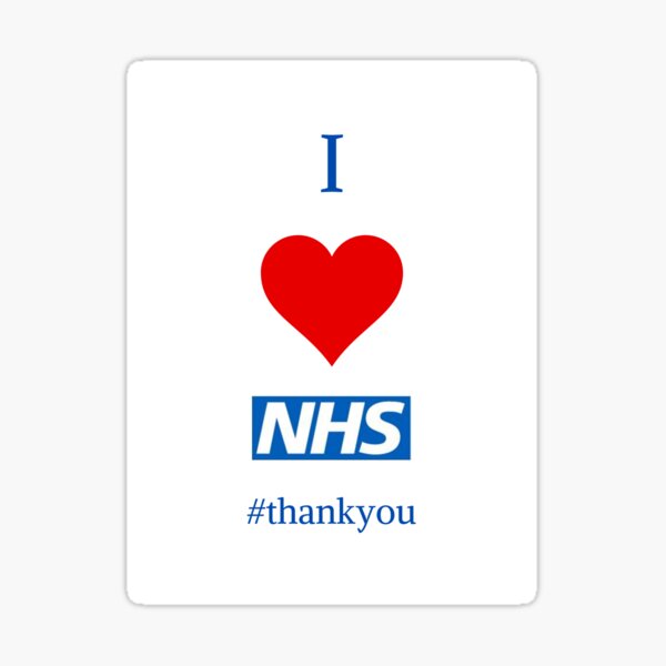 "Support & Encourage NHS!" Sticker for Sale by gavarto | Redbubble