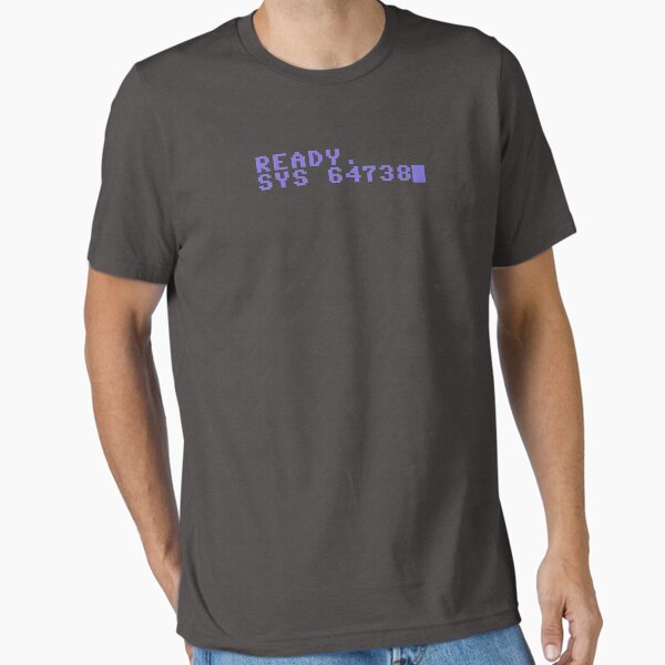 "SYS 64738 - Commodore 64" Essential T-Shirt for Sale by RetroTrader ...
