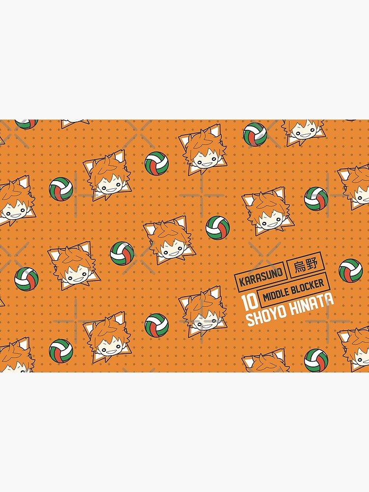 "Shoyo Hinata - Pattern - Karasuno - Haikyuu" Mask for Sale by ...