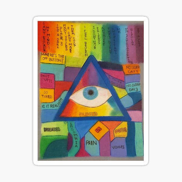 "Schizoaffective bipolar rant" Sticker for Sale by amethyst079 | Redbubble