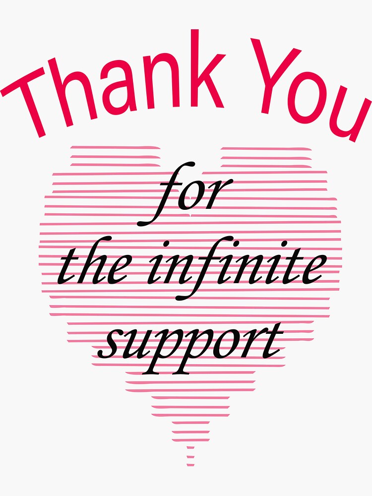 "Thank you for the infinite support: Beautiful Gift Idea for Couples ...