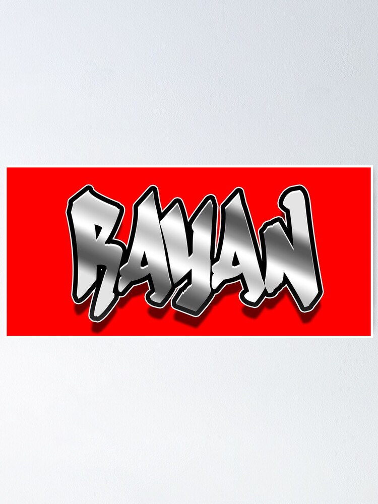 Poster « "Rayan" en graffiti effet chrome », par geograffeur | Redbubble
