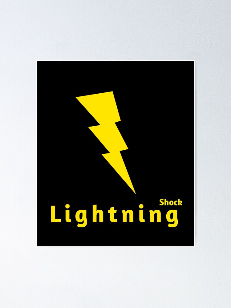 "Lightning Shock t-shirt" Poster by RayyanHausawi | Redbubble