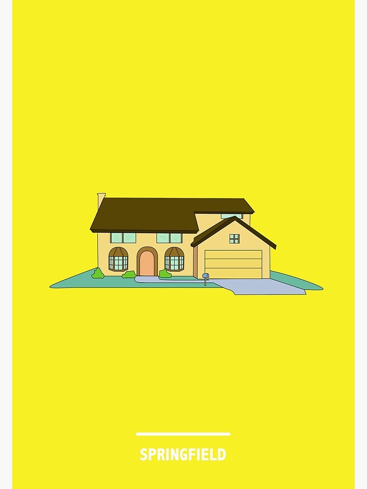 "SPRINGFIELD (Simpson)" Poster by commeuneaffiche | Redbubble