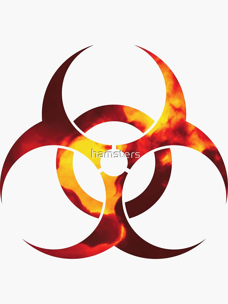 "Biohazard Apocalypse" Sticker for Sale by hamsters | Redbubble