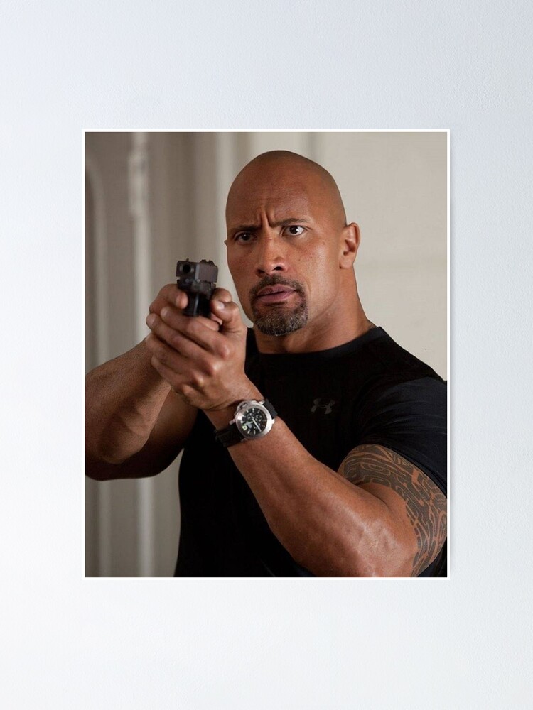 "dwayne johnson" Poster by bacodanjeng | Redbubble