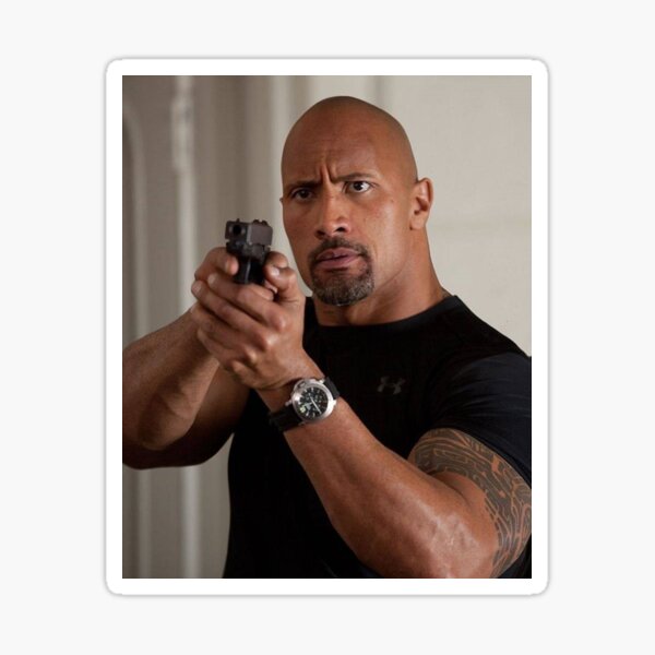 "dwayne johnson" Sticker for Sale by bacodanjeng | Redbubble