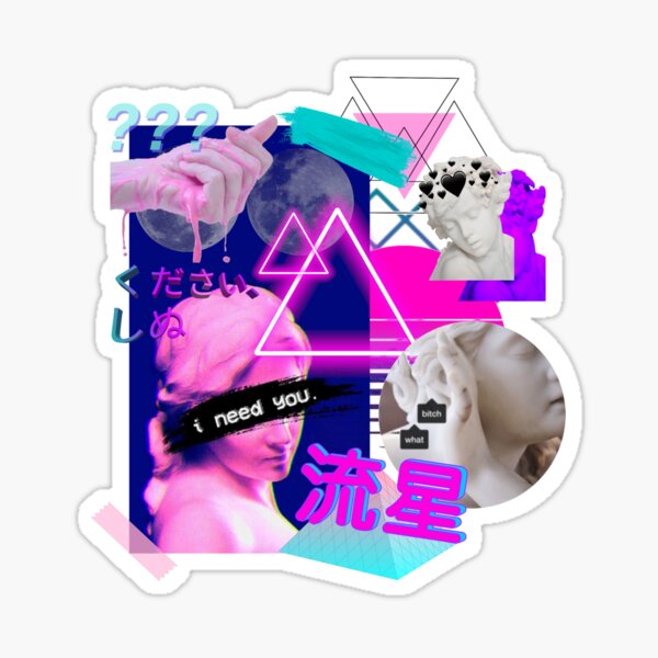 "Vaporwave Aesthetic" Sticker by FijiDream | Redbubble