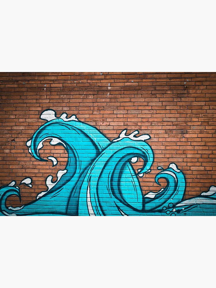 "GRAFFITI WALL STYLE WAVE" Sticker for Sale by graffitiposters | Redbubble