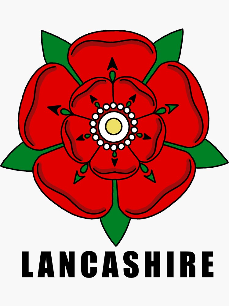 "Lancashire rose" Sticker for Sale by nellas1976 | Redbubble