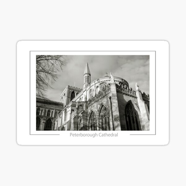 "Peterborough UK Peterborough Cathedral." Sticker for Sale by ...