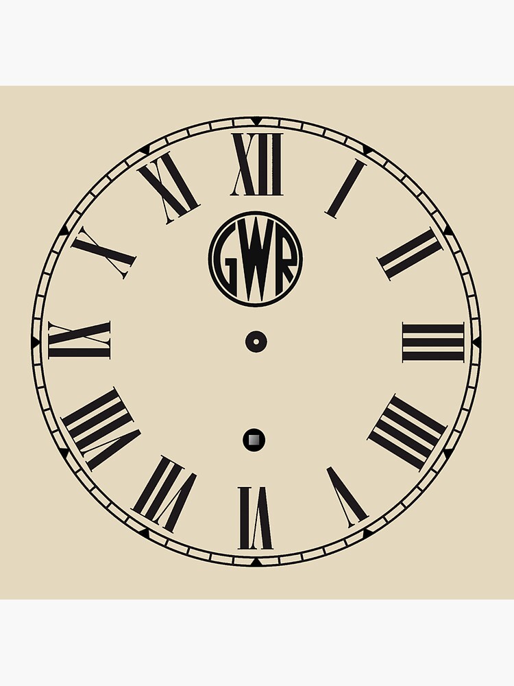 "GWR Railway Clock" Sticker for Sale by vastasquoheem | Redbubble