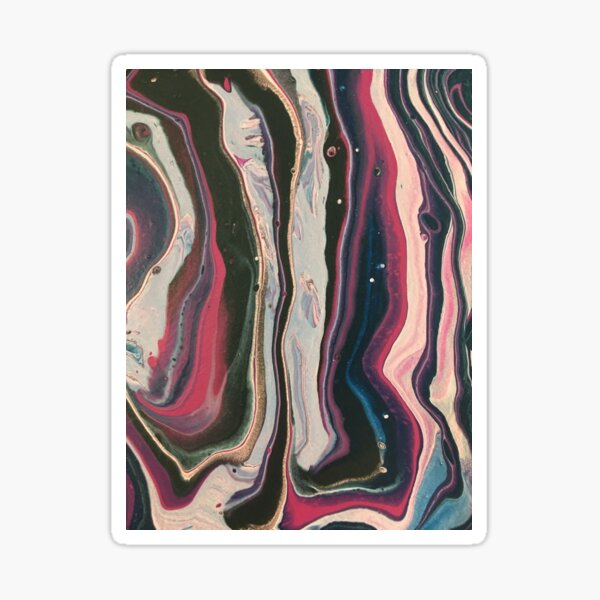 "Moonlit Oil Slick" Sticker for Sale by TurtleDoveArt | Redbubble