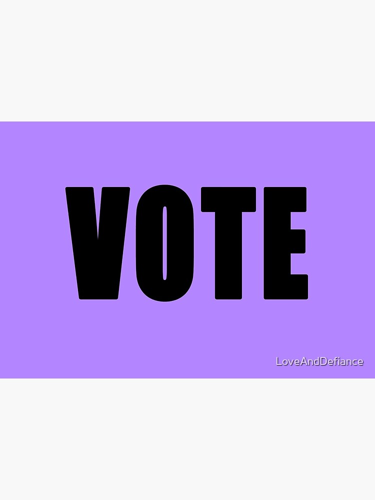 " VOTE Facemask Purple Big Bold Letters Vote" Mask for Sale by ...