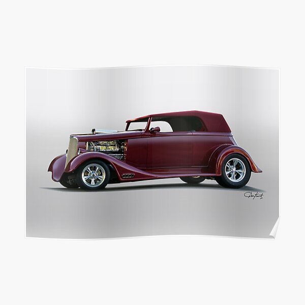 "1934 Ford Vicky Convertible" Poster by DaveKoontz | Redbubble