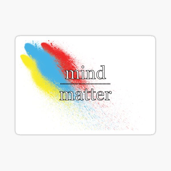 "Spray Paint Design Mind over Matter" Sticker by JoyfullyDesign | Redbubble