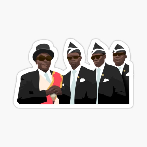 "Coffin Dance Guys " Sticker by tbutcherdesign | Redbubble