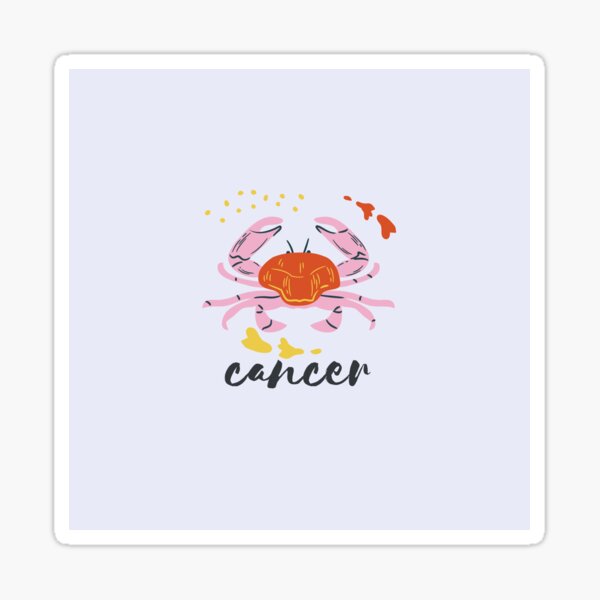 "Cancer Star Sign" Sticker for Sale by hugsandoranges | Redbubble