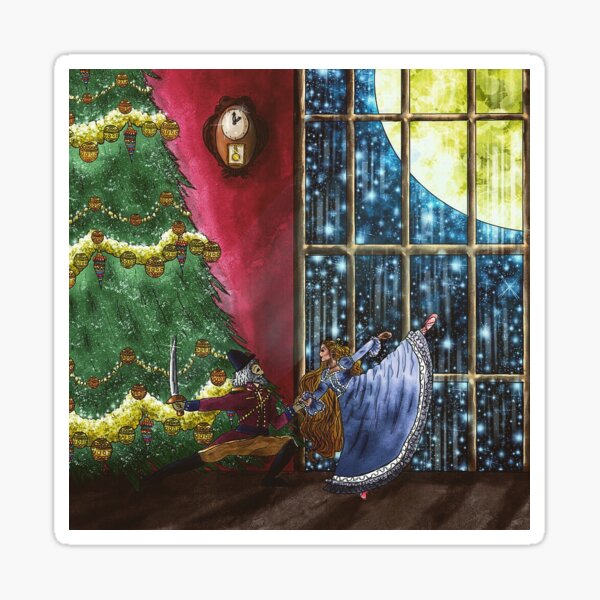 "The Nutcracker Ballet Illustration" Sticker by ABHolliART | Redbubble