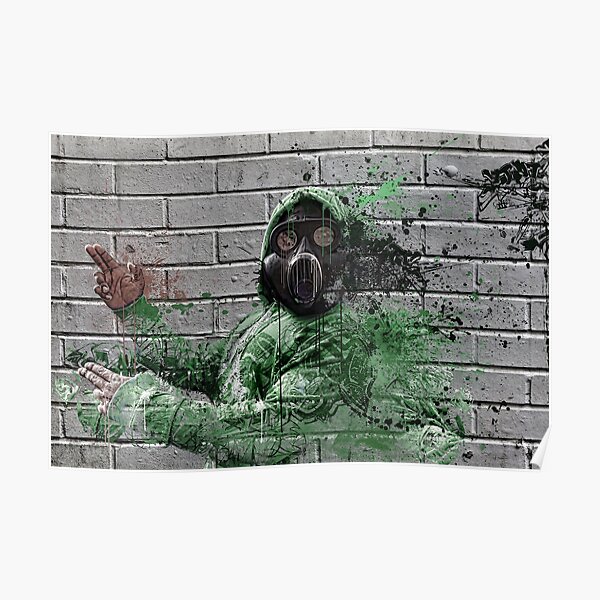 "GRAFFITI STYLE WALL ART FREAKY" Poster for Sale by graffitiposters ...