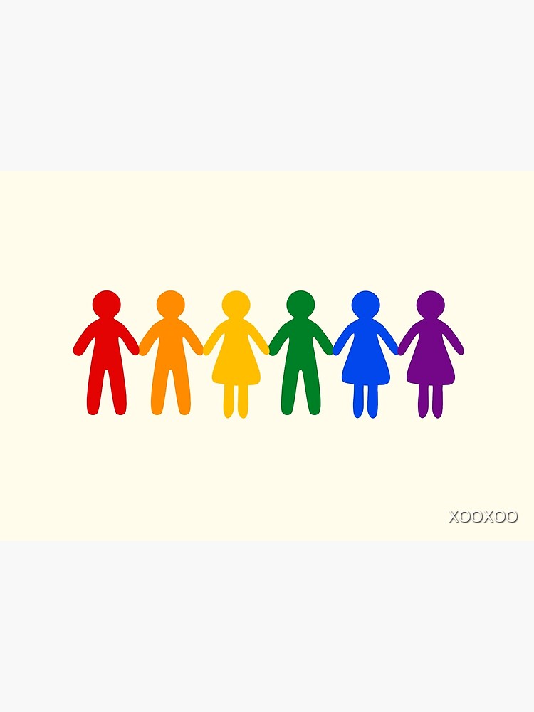 "Rainbow People Pattern" Poster for Sale by XOOXOO | Redbubble