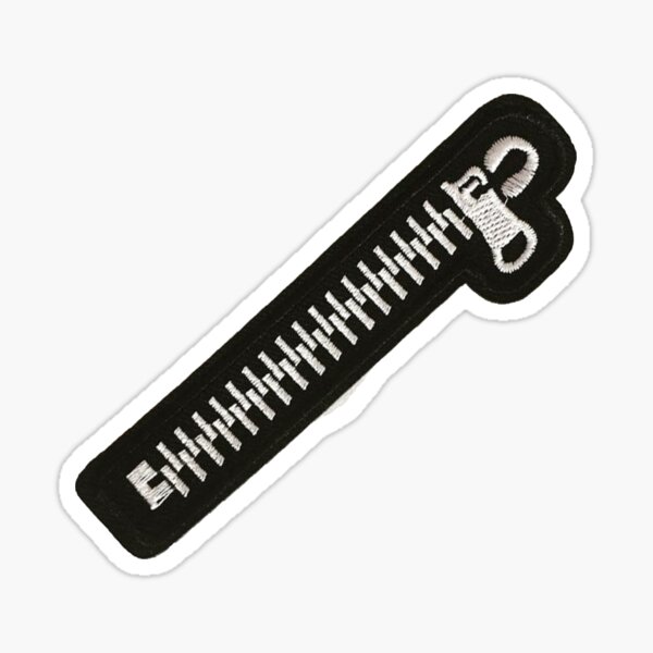 "Zipper Sticker" Sticker for Sale by designolo | Redbubble