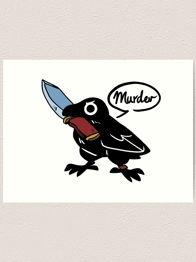 "Murder Crow " Art Print by BlacksSideshow | Redbubble