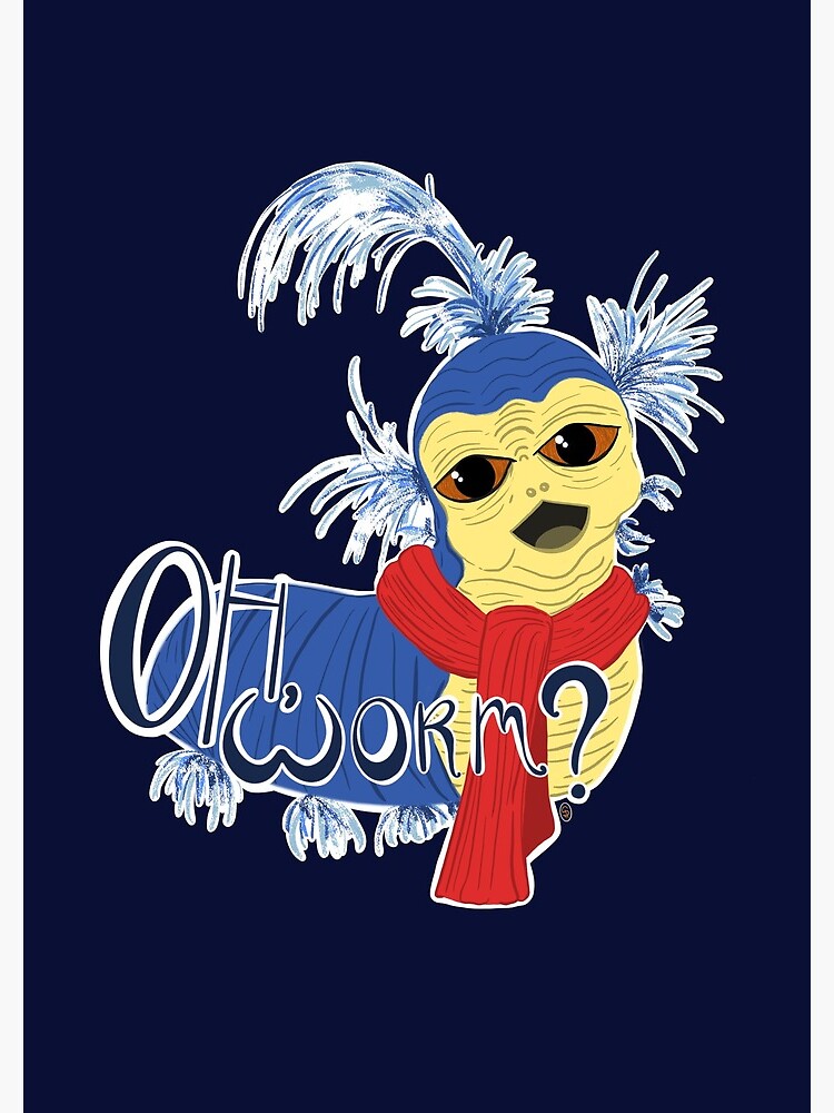 "Oh, Worm?" Spiral Notebook for Sale by Saltnhoney | Redbubble