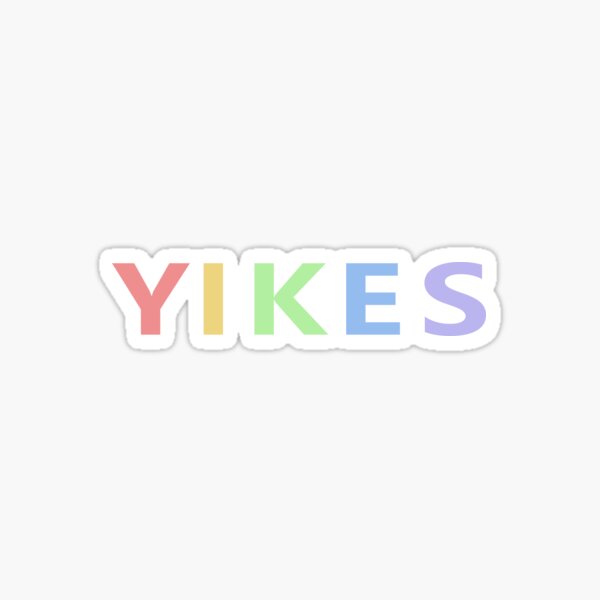 "YIKES aesthetic Sticker Mask" Sticker by BOUAGGAD | Redbubble