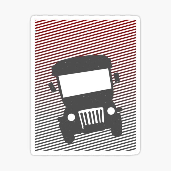 "Philippine Jeepney Abstract " Sticker for Sale by busyokoy | Redbubble