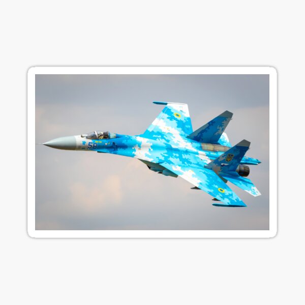 "Ex-Russian Soviet Cold War Ukrainian Sukhoi SU-27 Flanker Displays at ...