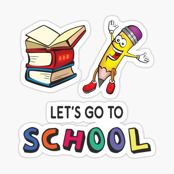 "Auf in die Schule! Schulanfang Einschulung" Sticker von Sal71 | Redbubble