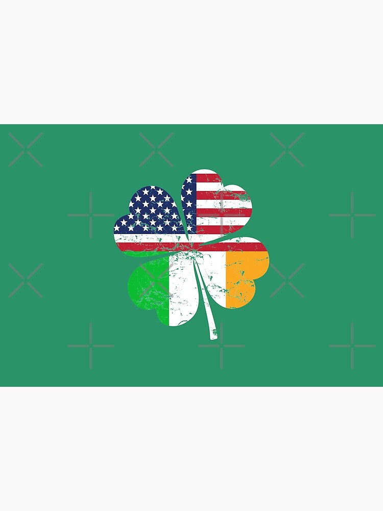 Vintage Irish American Shamrock Flag St Patricks Day Mask For Sale