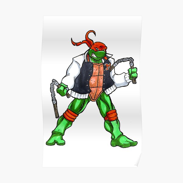 "Future Michelangelo TMNT" Poster for Sale by lordmylar | Redbubble