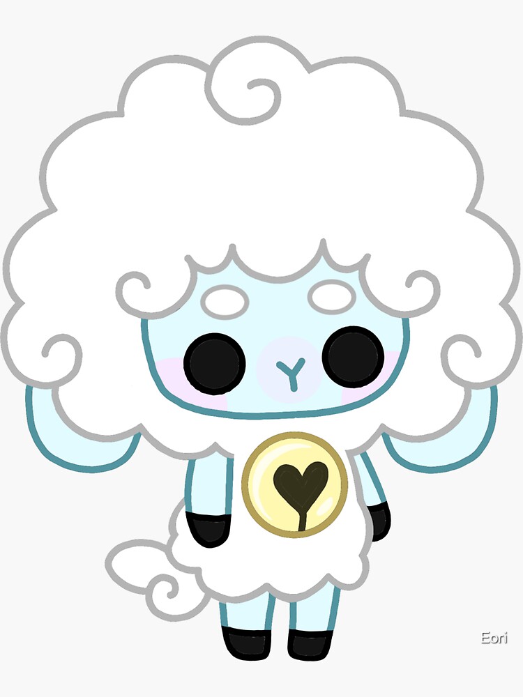 "Sheep chibi" Sticker for Sale by Eori | Redbubble