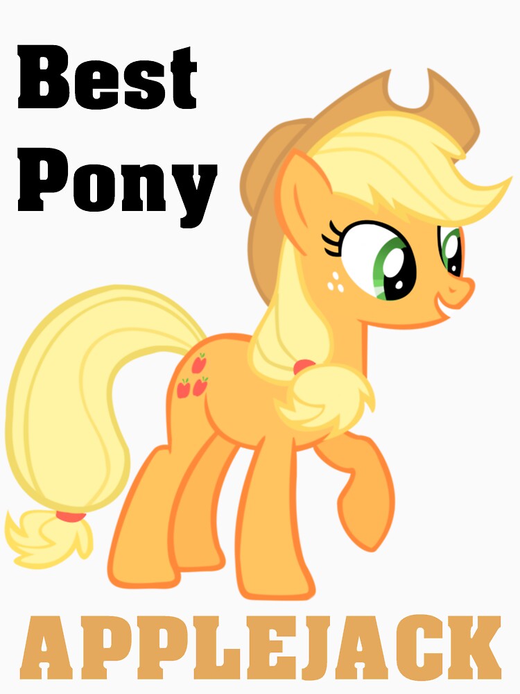 "Applejack Best Pony T-Shirt" T-shirt for Sale by Megavip | Redbubble ...